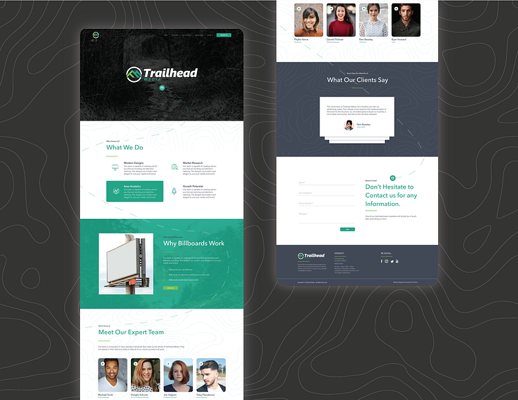 Trailhead Homepage by Corinne Green on Dribbble