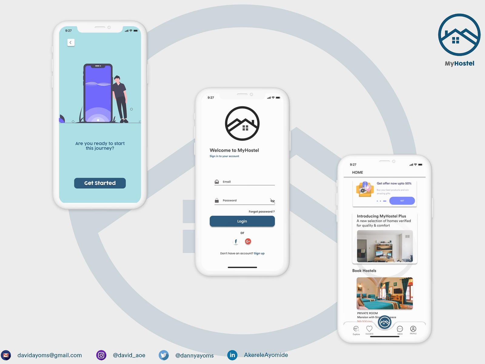 Hostel App by Ayomide Akerele on Dribbble