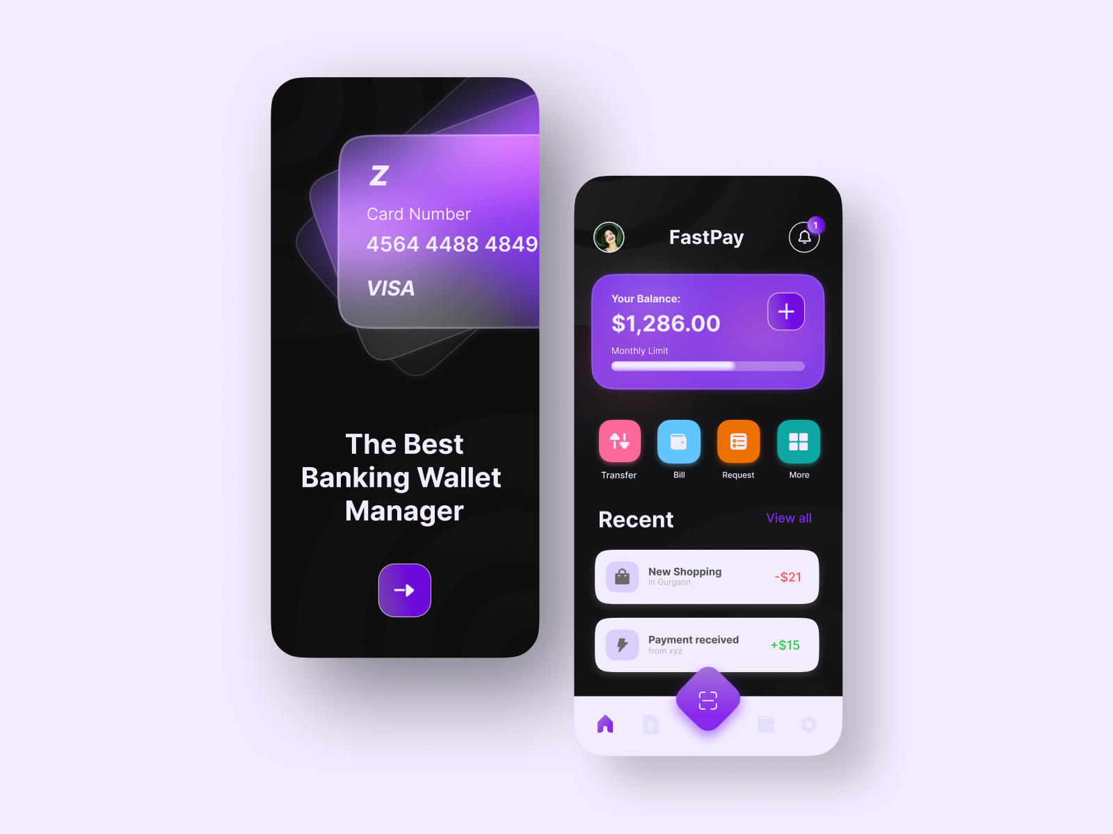 Banking Manager App UI Design (Mobile UI Design) by Parentheses Labs on ...