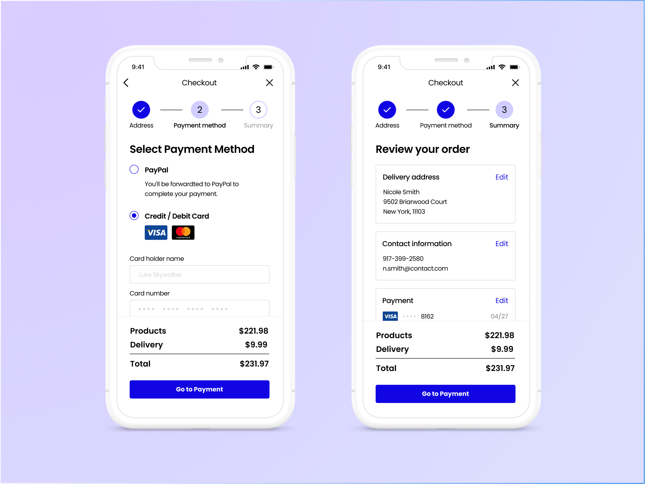 Checkout cart UI by Bohdana on Dribbble