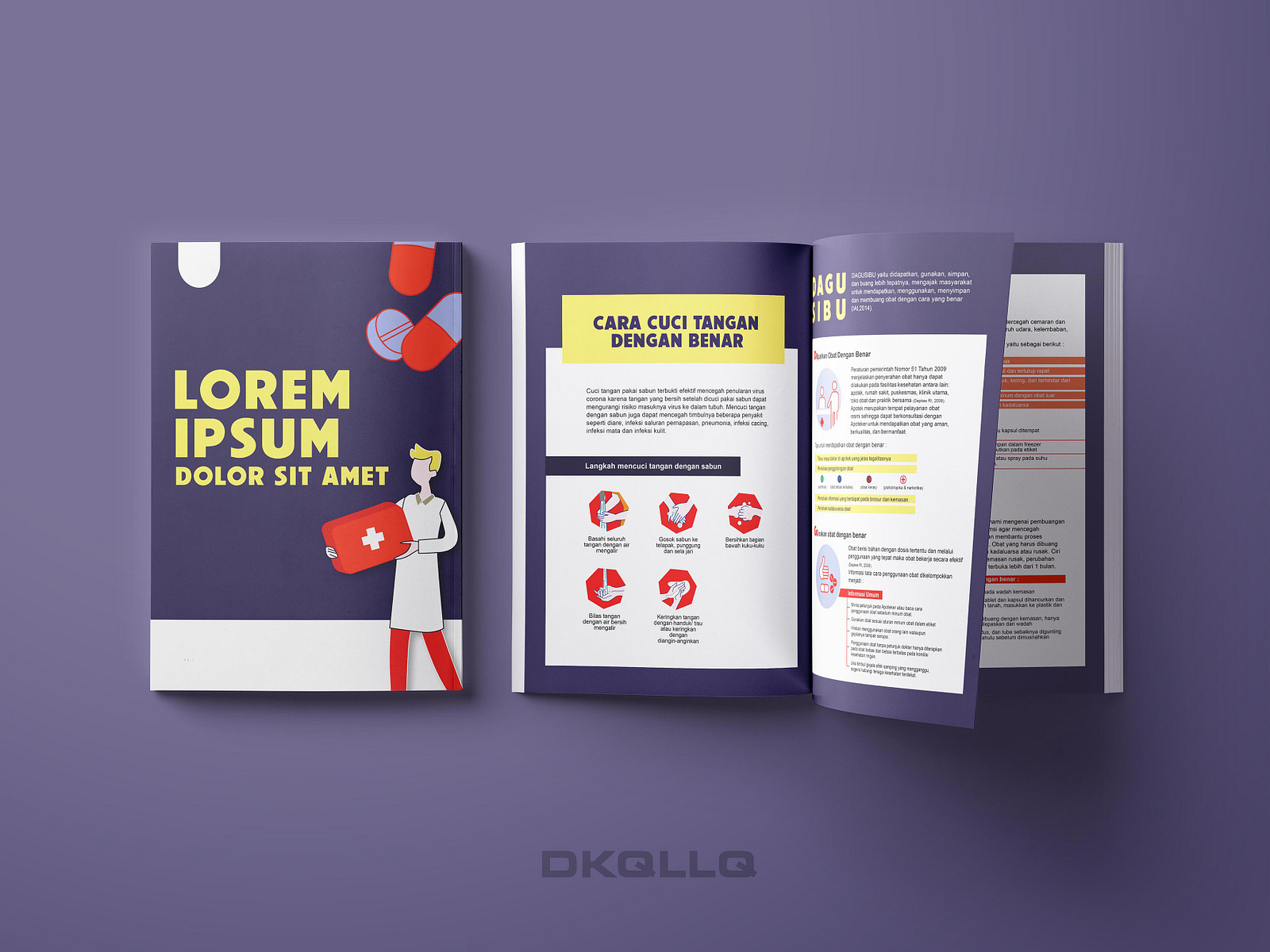 Simple Illustrated Booklet Design by Afifah Yunita on Dribbble