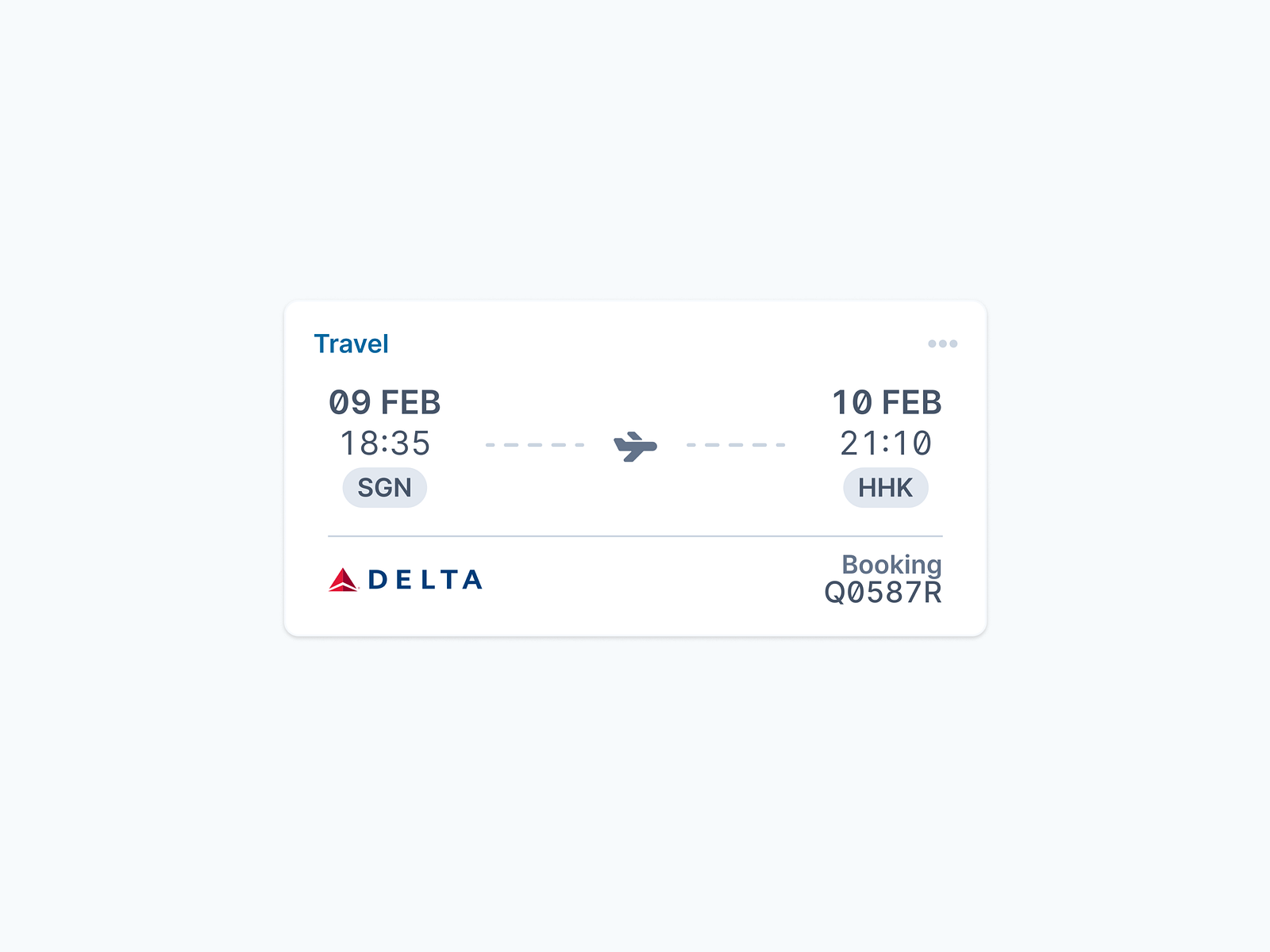 Flight Travel Widget by UX Niels on Dribbble