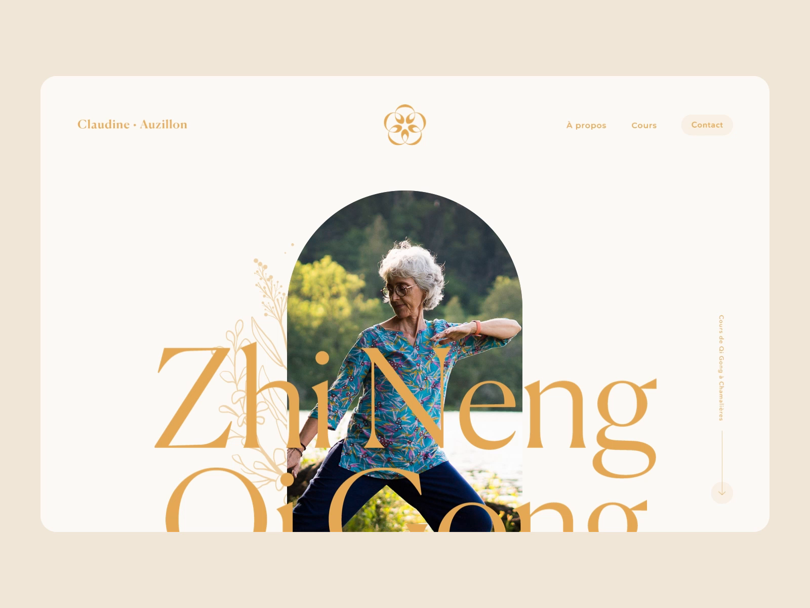 Claudine・One page website by Ghislain Auzillon on Dribbble