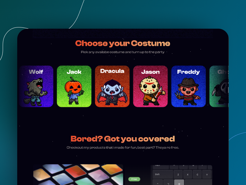 Holloween Spooky website by Mani vannan on Dribbble