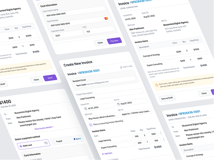 MicroBooks - CRM Invoicing Design Revamp by Musemind SaaS for Musemind ...