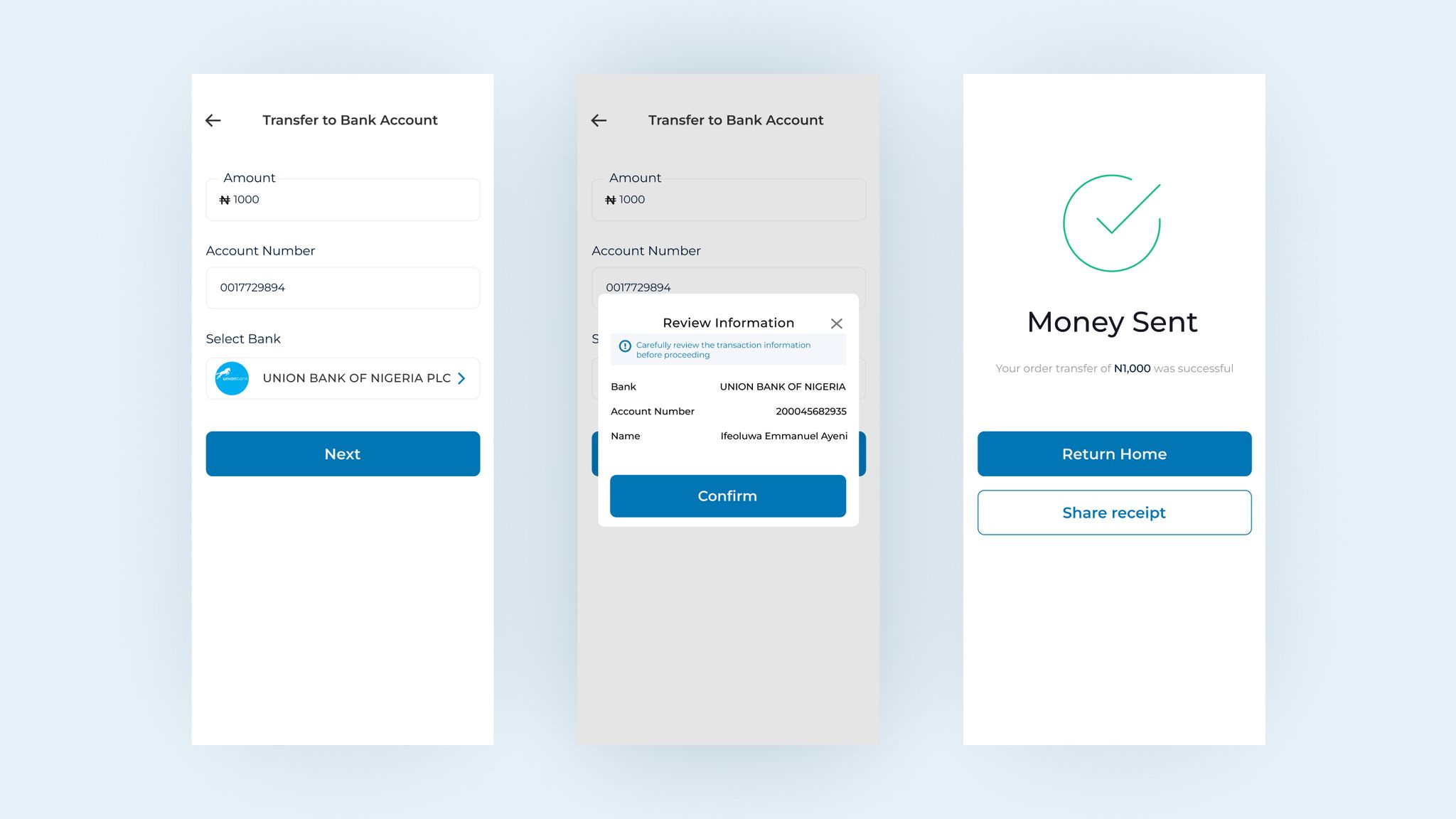 Banking App UI Design (Screen 4) by Prashant Kumar on Dribbble