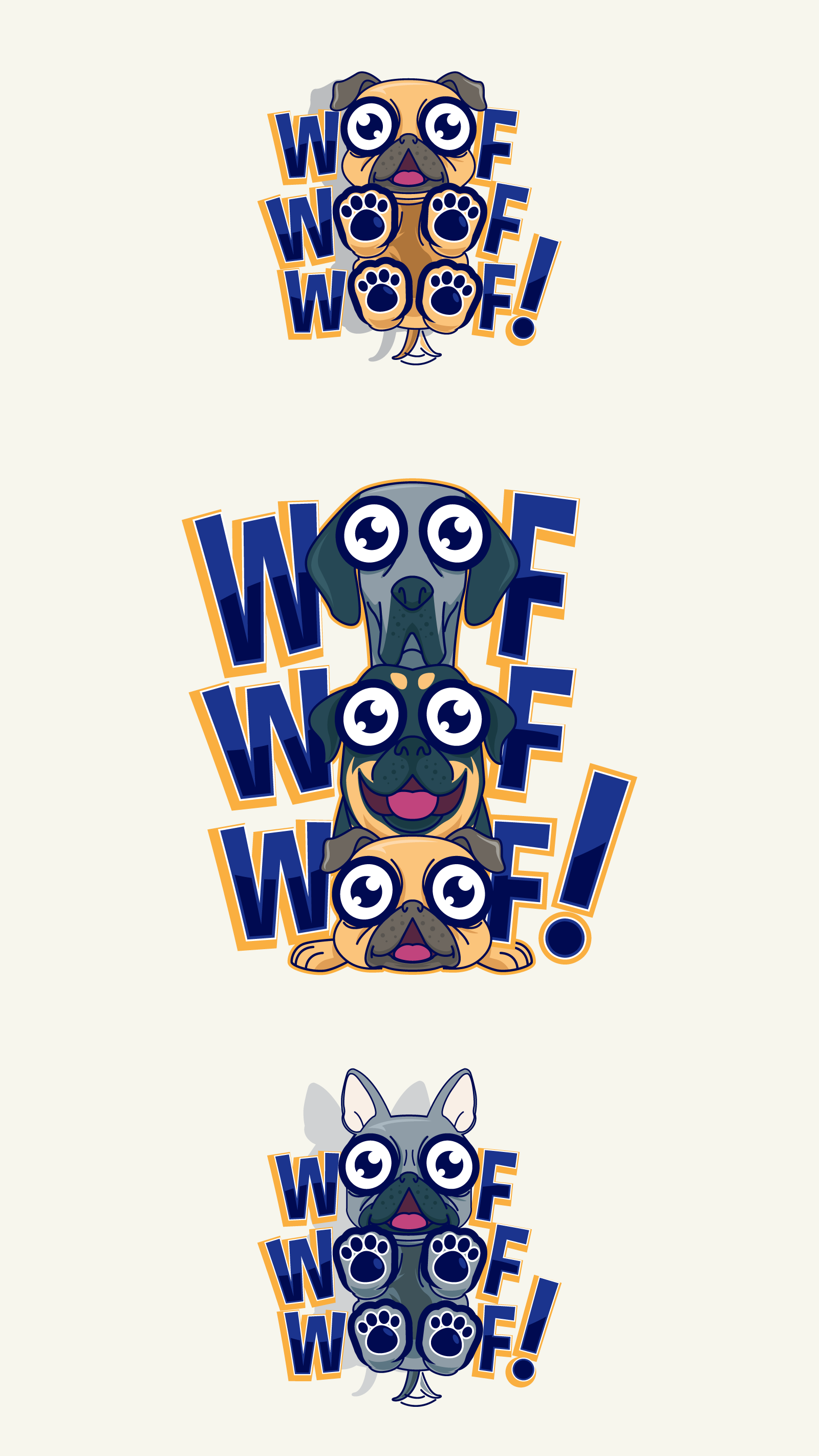 Woof woof woof! by Aditya Wardhana on Dribbble