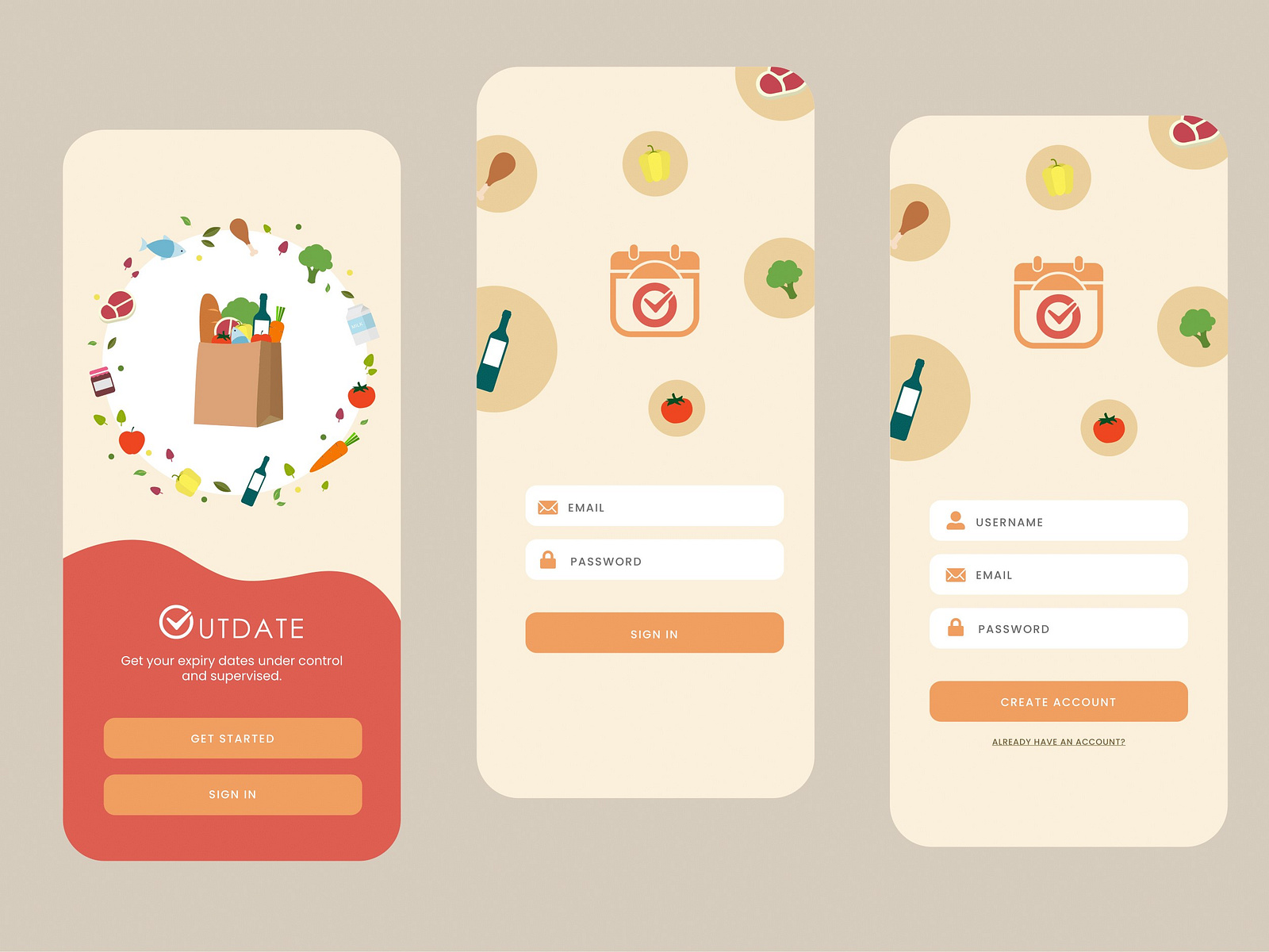 Splash screens and login screens by Ysakae on Dribbble
