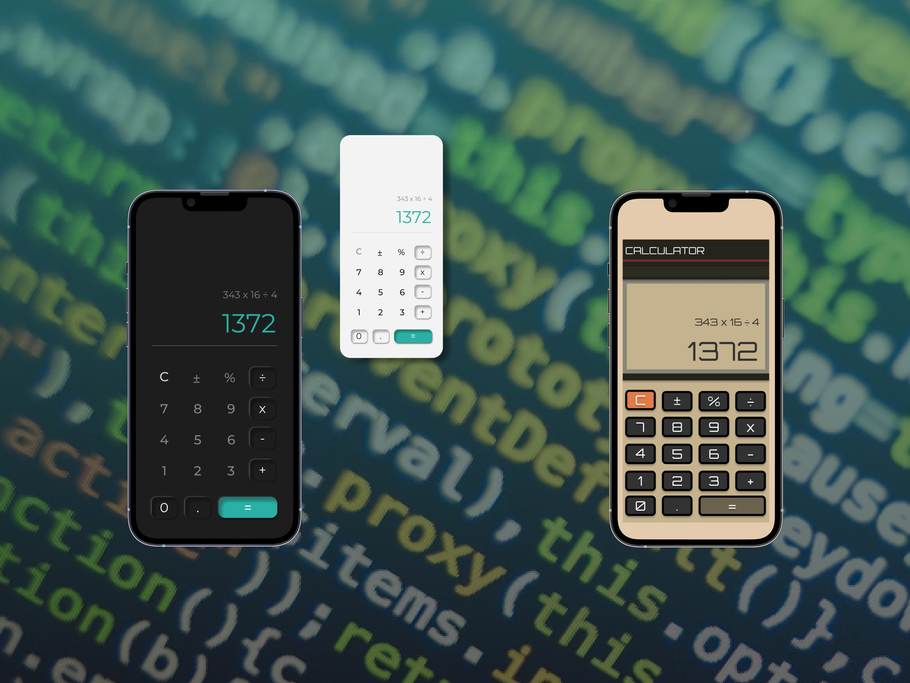 Mobile Calculators by Brandon Castillo on Dribbble