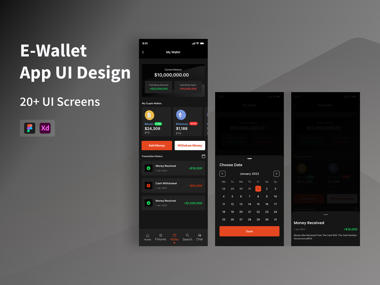 E-Wallet App UI Design by Miracle Mudama on Dribbble