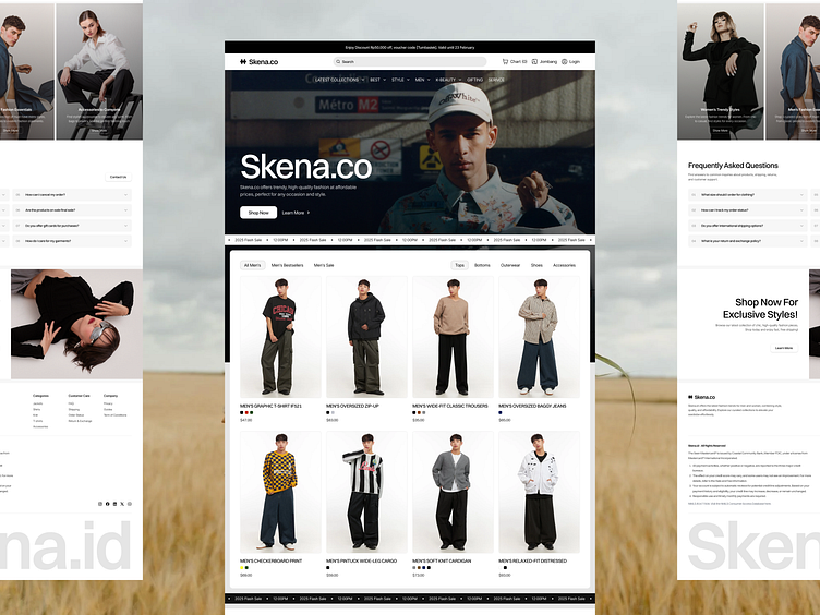 Skena.co-Fashion Ecommerce Website by Vektora UIUX for Vektora on Dribbble