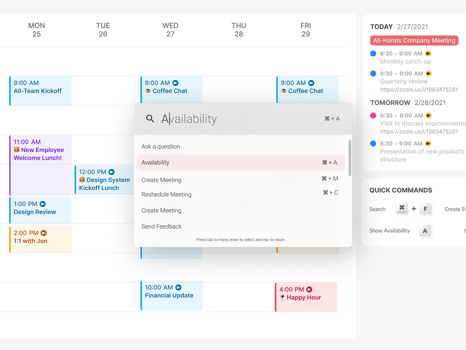 Calendar Power User UI by Pallavi Gupta on Dribbble