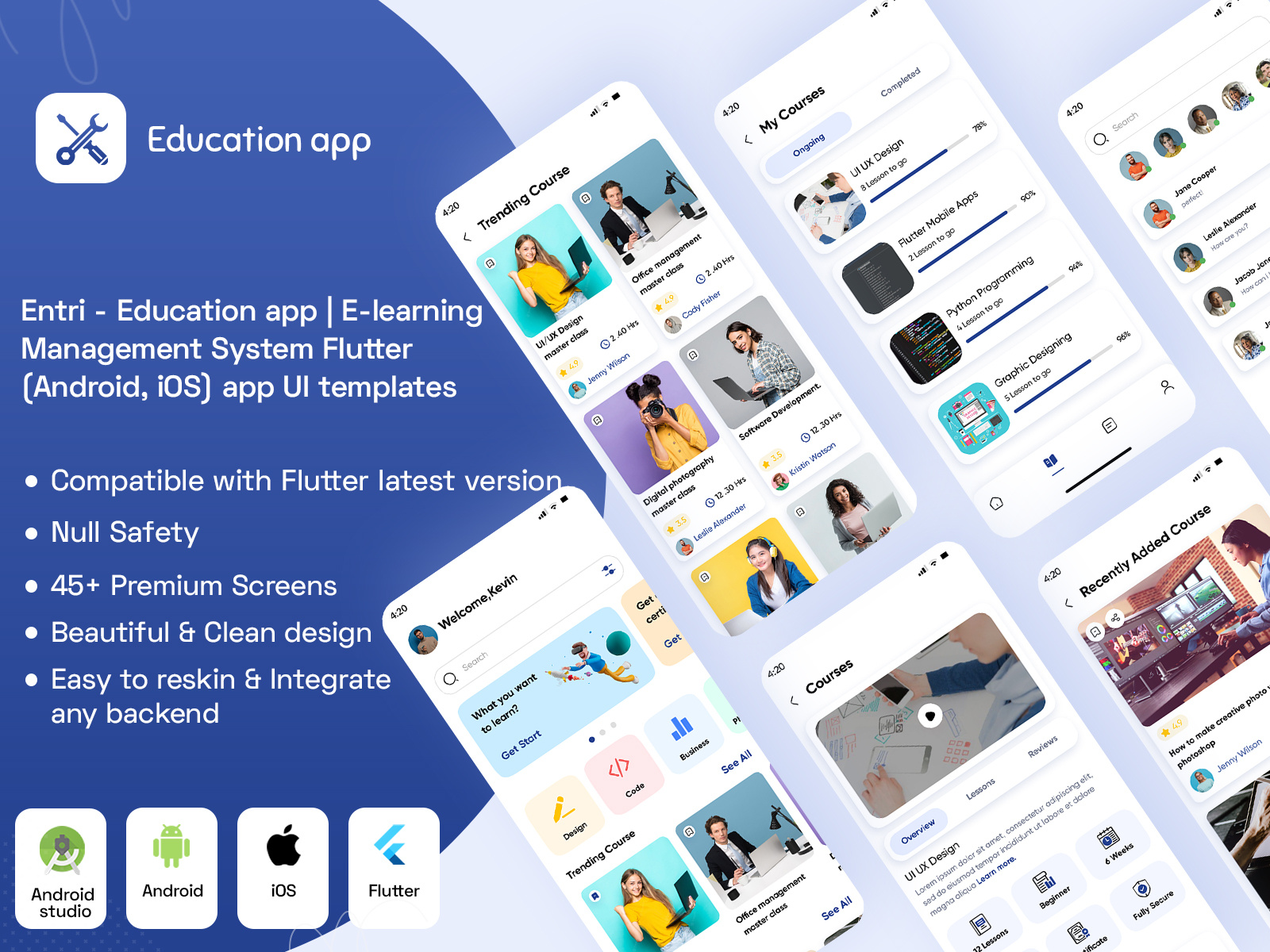 Entri - Education app | E-learning Management System Flutter 3.0 by ...