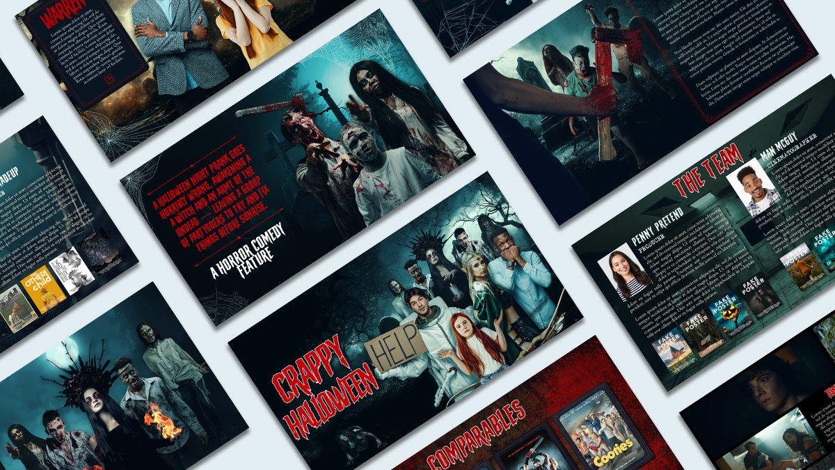 Crappy Halloween - Film Pitch Deck by Luke Sharp on Dribbble