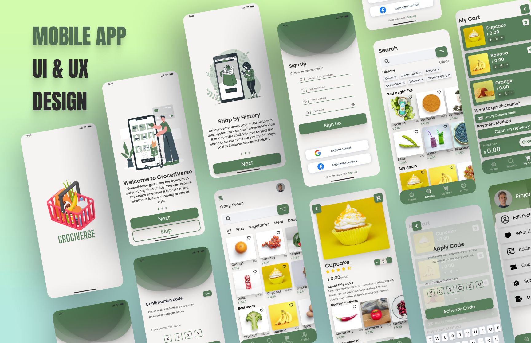 GrociVerse - An Grocerey Seller App by Pinjari Rehan on Dribbble
