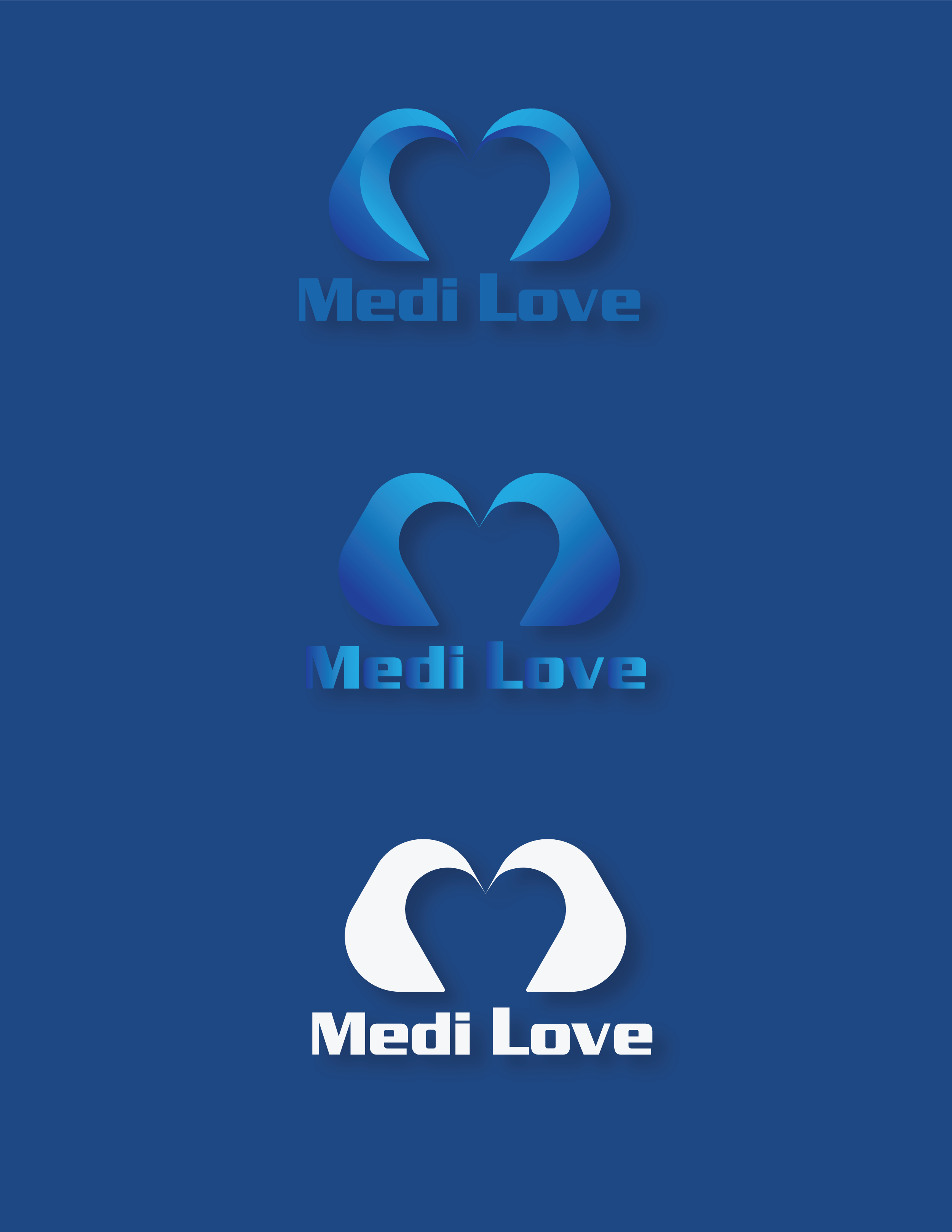 Medi Love M and love Icon Logo design by Md Noora Alam on Dribbble