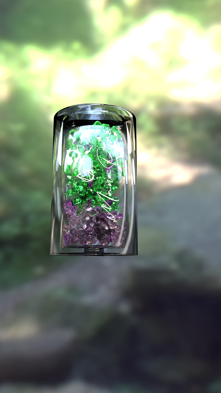 Mana Pure healing crystals shower filter by J. Case on Dribbble