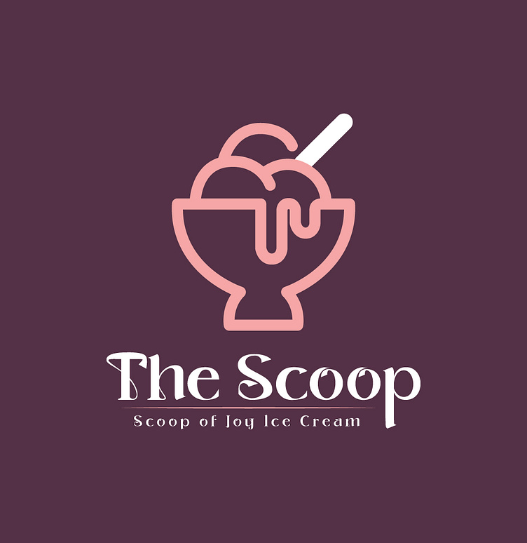 The Scoop Logo Design by Faizan Arain on Dribbble