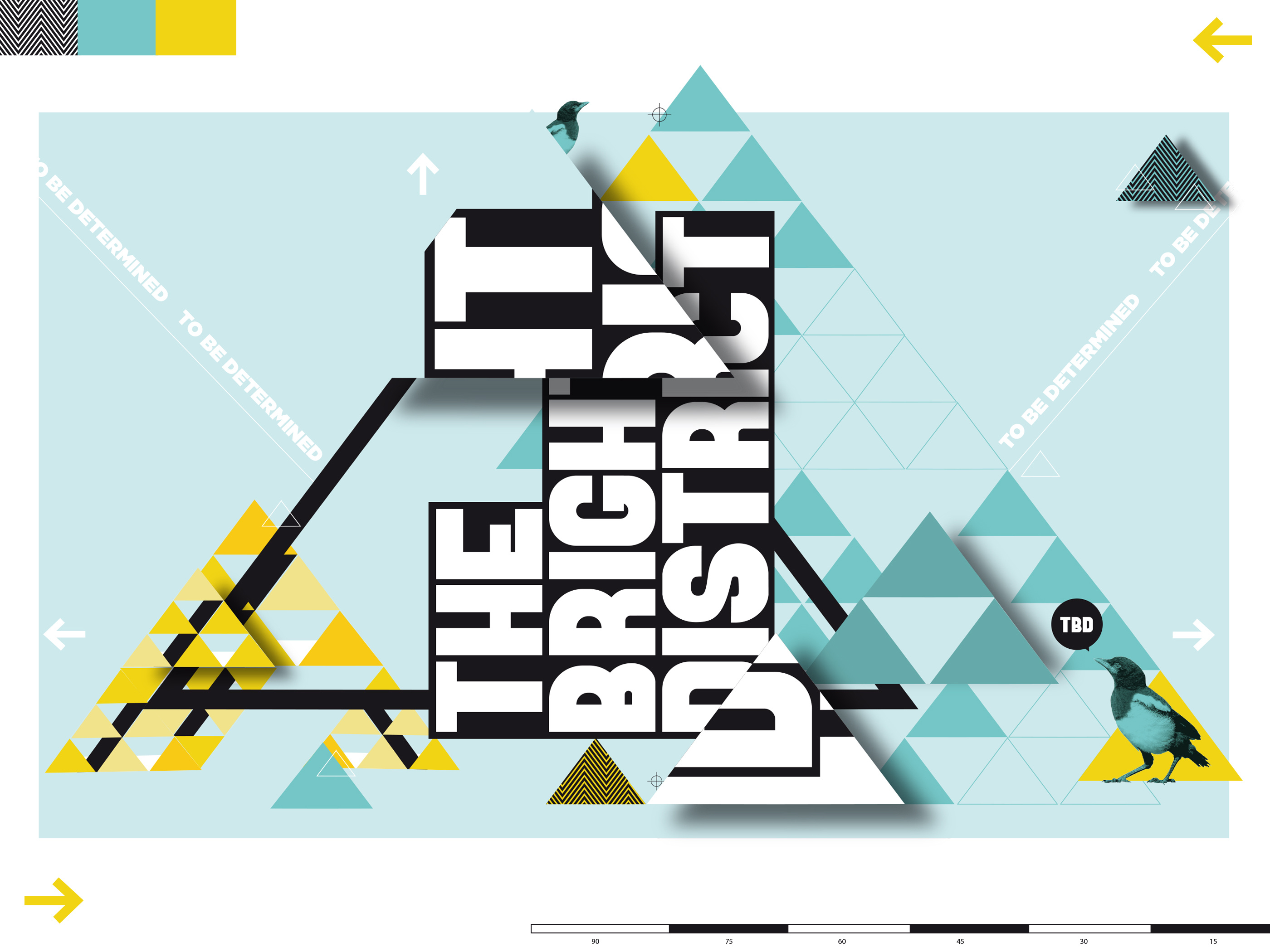 Logo impression - The Bright District by Rens Willemsen on Dribbble