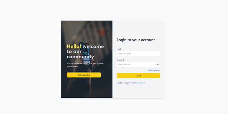 Tailwind CSS Login by Yujesh K C on Dribbble