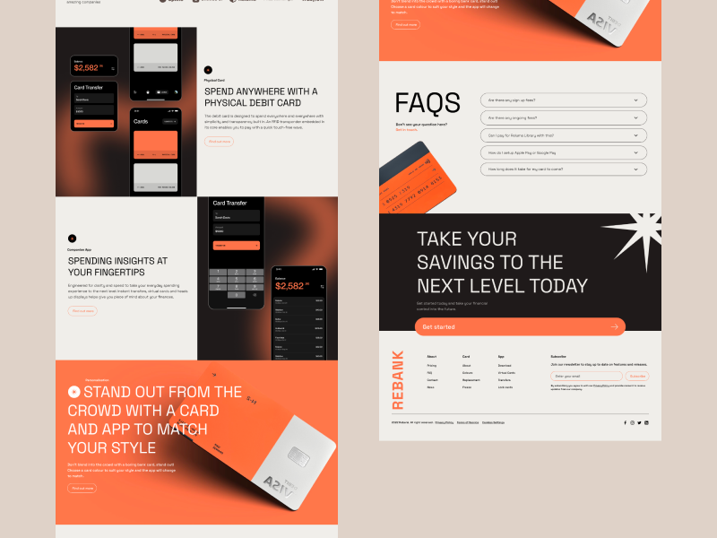 Relume Design Challenge - FINALS - Rebank Website Design by Kristina ...