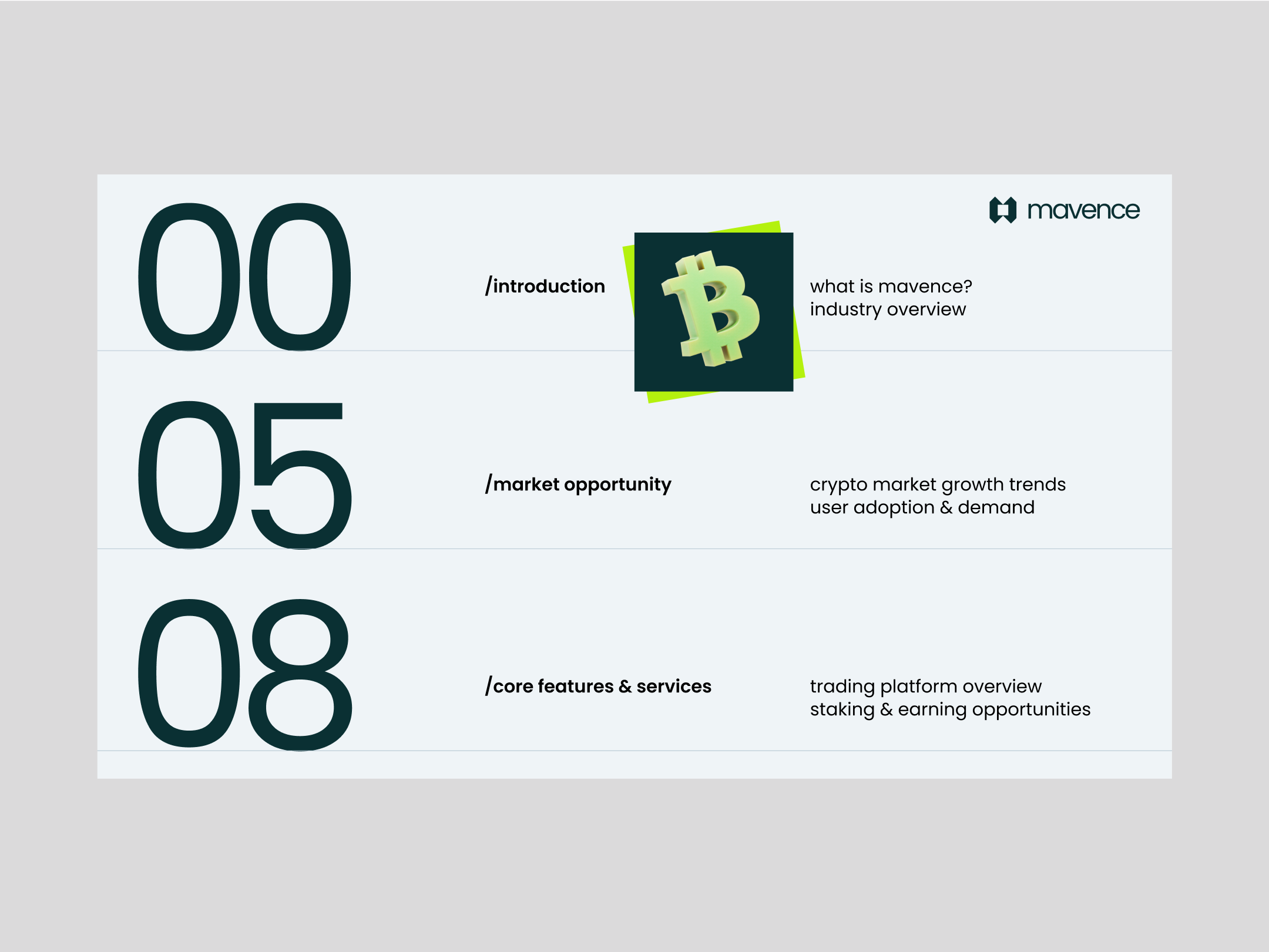 Mavence : Crypto Exchange - Pitchdeck by SlabPixel Designer for ...