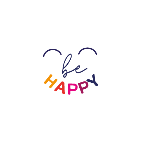 Be happy logo by Mary on Dribbble