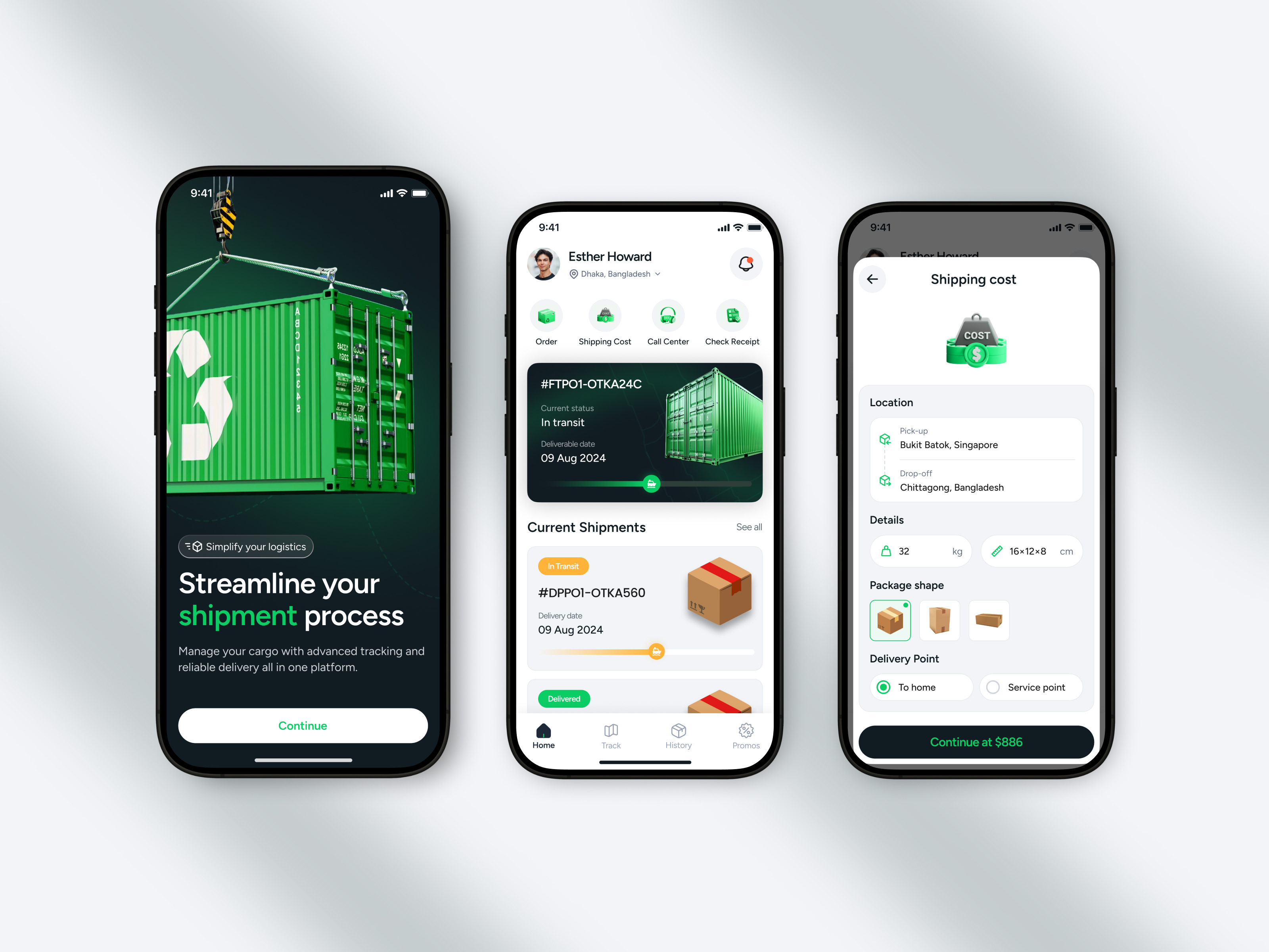 Shipment Tracking Mobile App UI/UX Design by FocoTik UI/UX Agency on ...