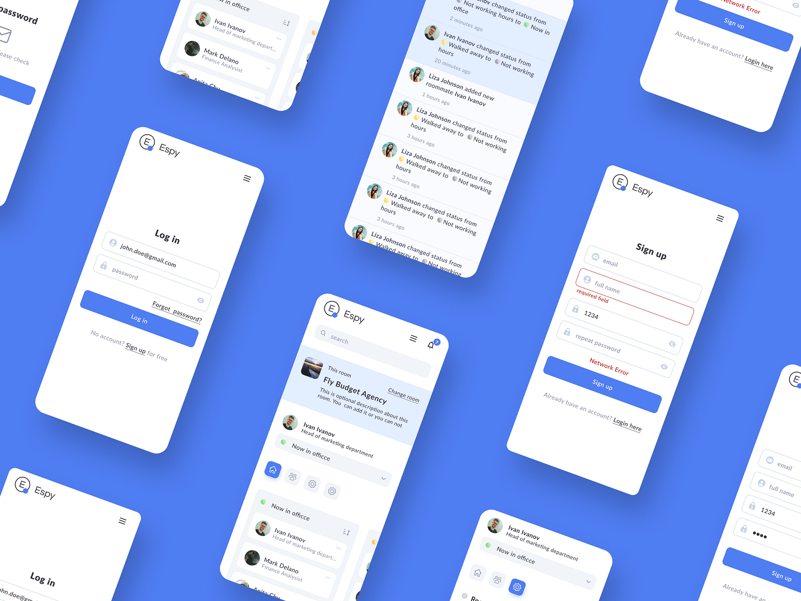 UX Screens Grid by Polina Akhmetova on Dribbble
