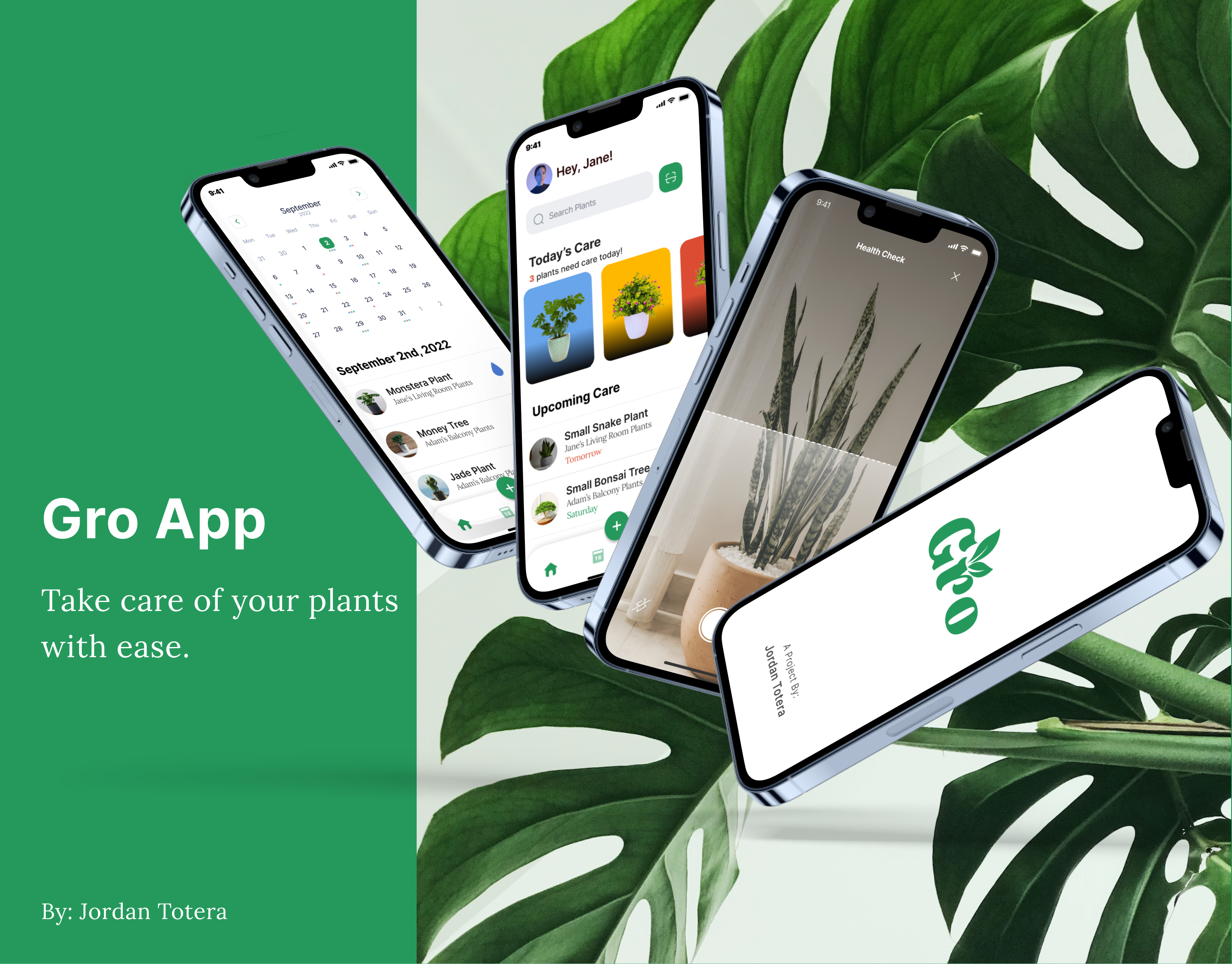 Gro - Plant Care App by Jordan Totera on Dribbble