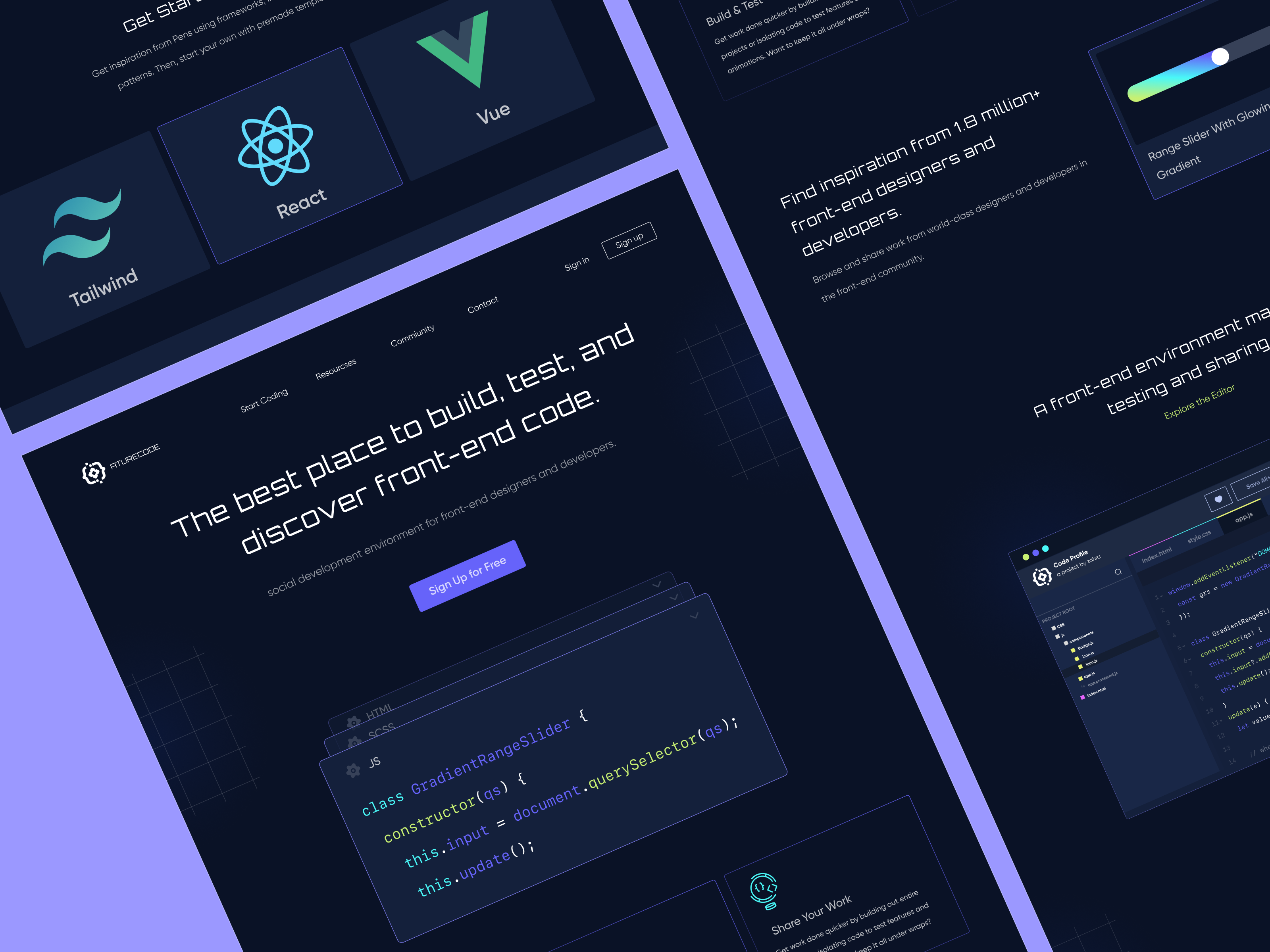 Developers Landing Page by Zahra Mohammadi for Pela Design on Dribbble