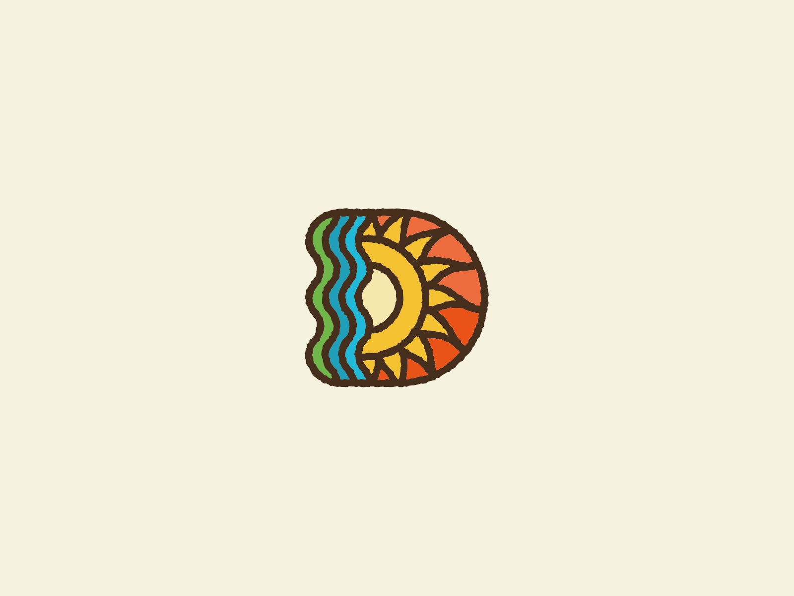 Dzen Beach Club Logo by Parviz Babayev on Dribbble