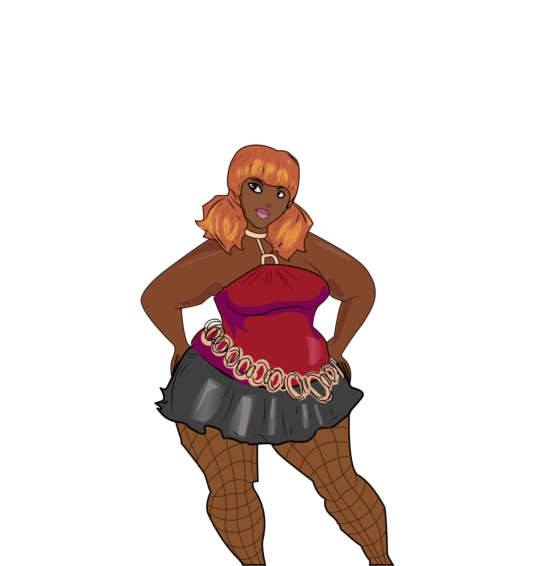 A Big Lady Vector File (Convert image into vector) by Ammar Humayun on ...