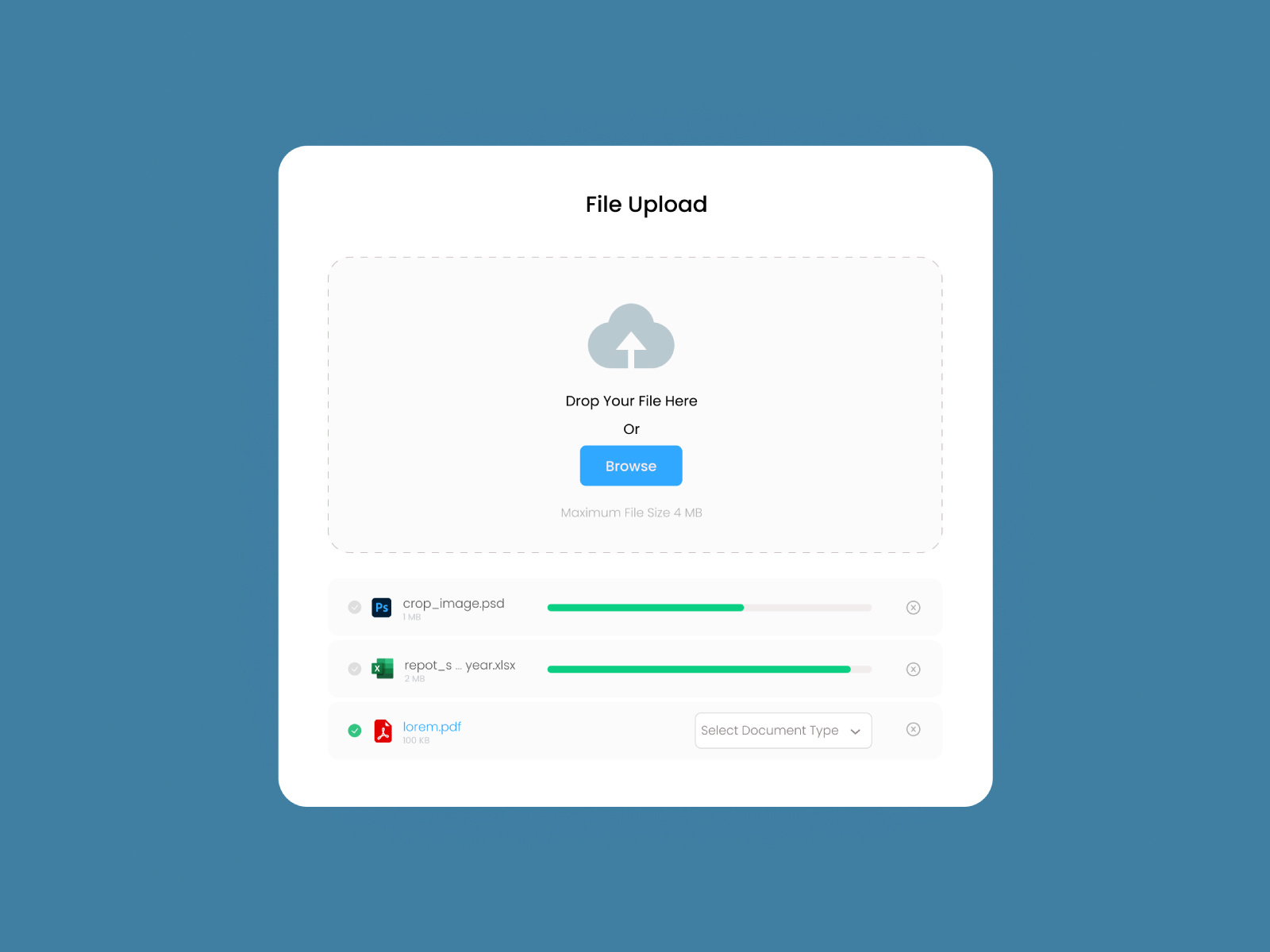 File Upload UI by eLabZen on Dribbble File Upload UI by eLabZen on Dribbble