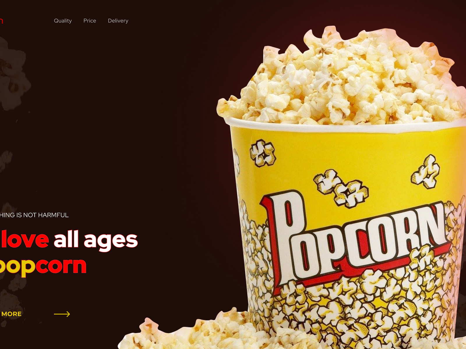 Shot popcorn by EKATERINA POZDNYAKOVA on Dribbble
