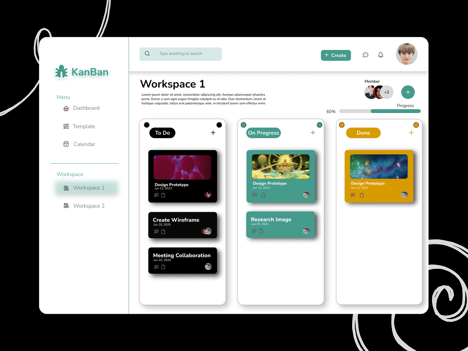 Kanban Board - Desktop App by shanina.ep on Dribbble