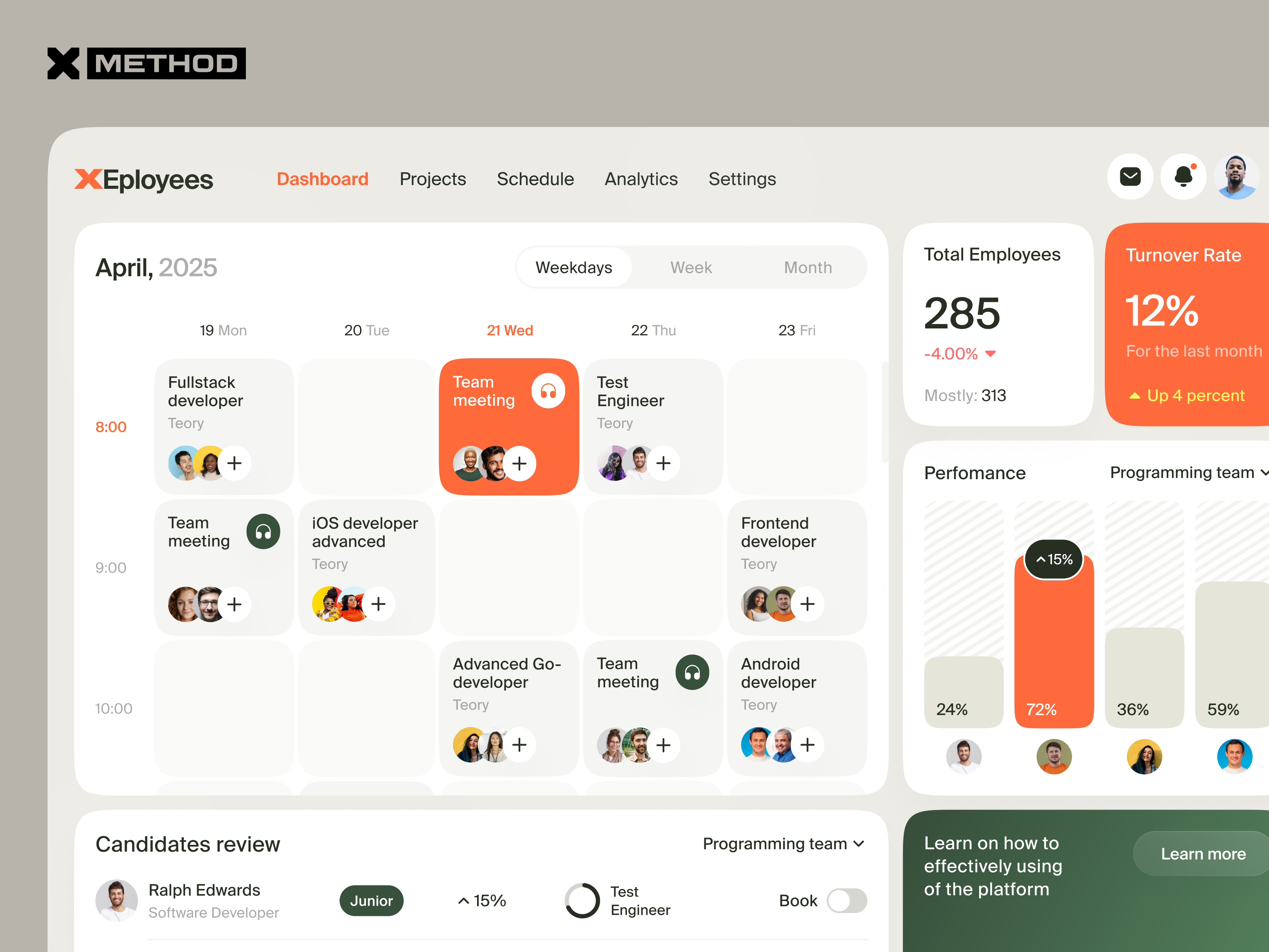 Employee Management Web App by Xmethod on Dribbble