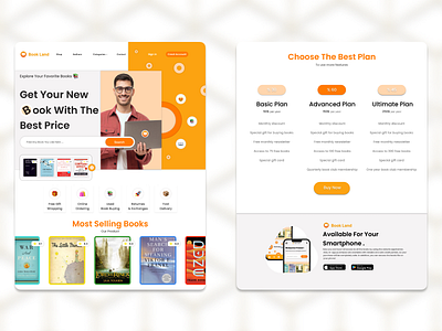 Book store website by Abolfazl on Dribbble