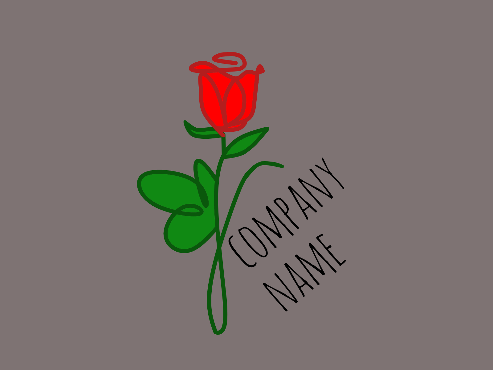 Red rose logo by Toppy logos on Dribbble