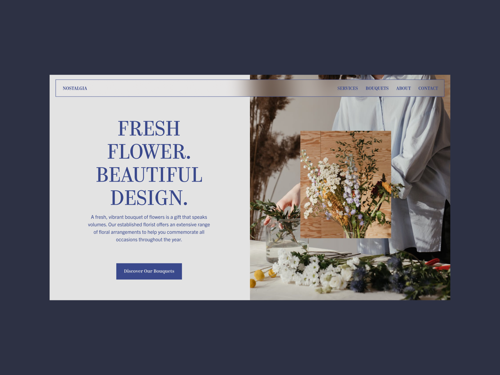 Florist Website by Dorota Mazur on Dribbble