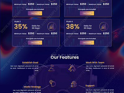 Best HYIP Template With A Unique Design! by IHYIP Templates on Dribbble