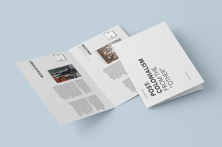Museum exhibition pamphlet about post-colonialism by Lilah Reneé on ...