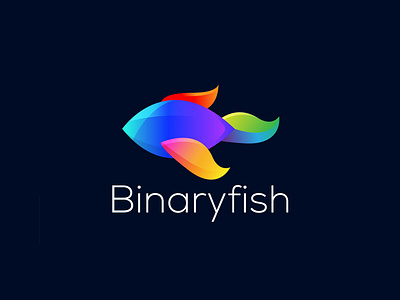 Binaryfish Logo Design by Mert Fidan on Dribbble