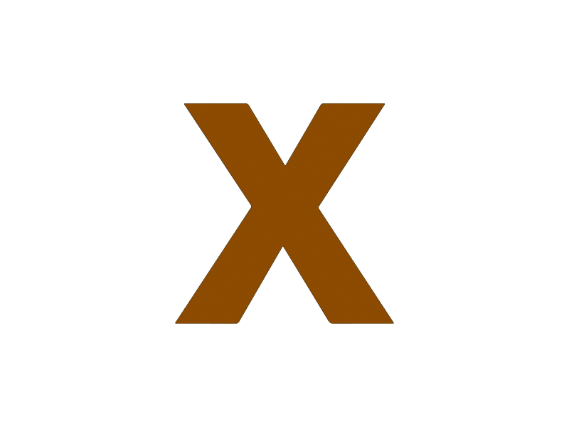 Alphabet X 3D rotation preloader Lottie JSON animation by Weblodge on ...