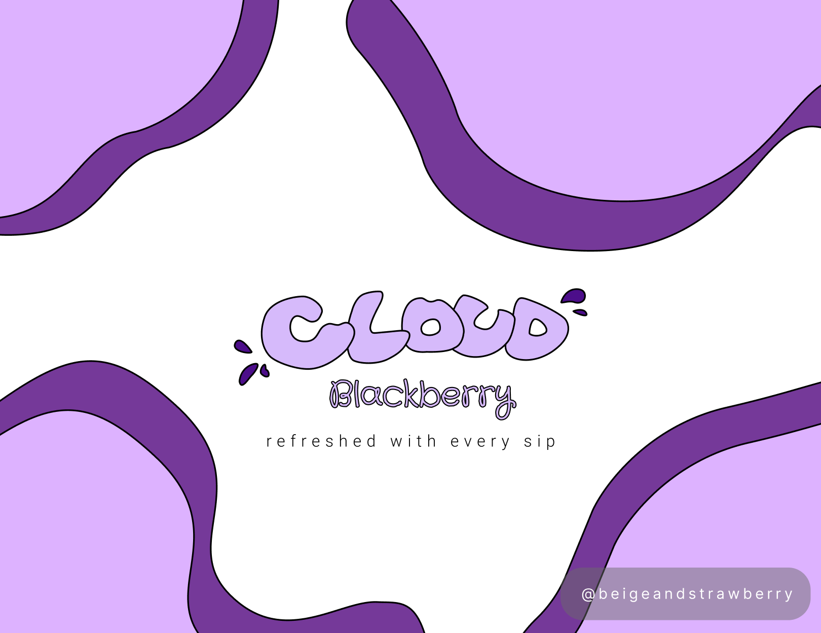 Cloud Milkshake- Blackberry by Marium Trina on Dribbble