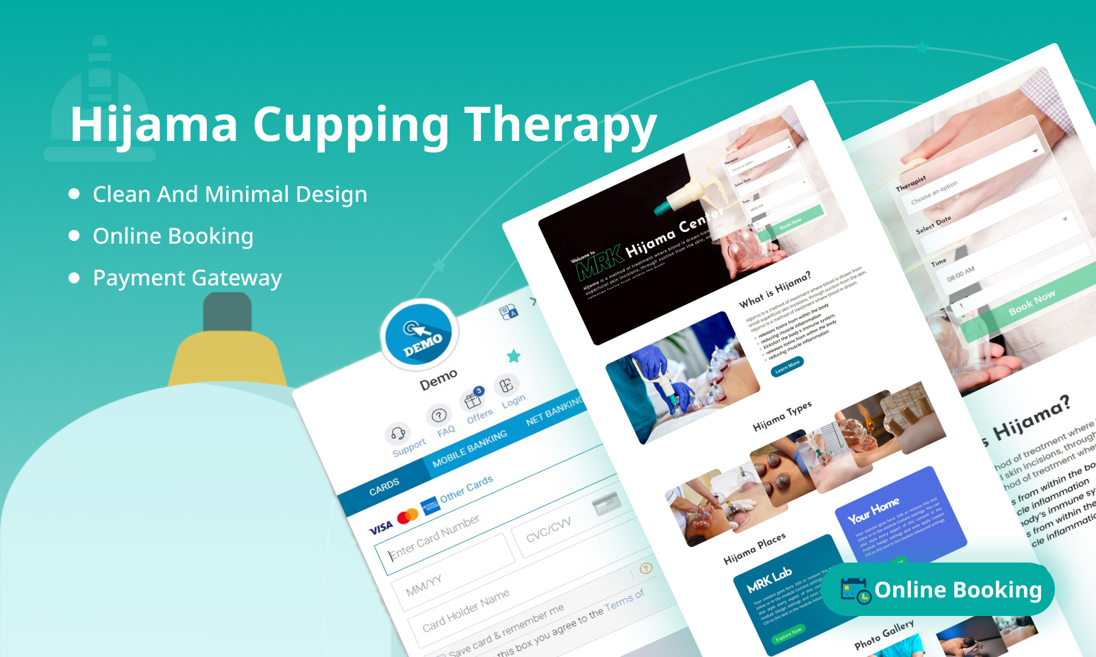 Hijama or Cupping Therapy Landing page Design by Manjur Rosid on Dribbble