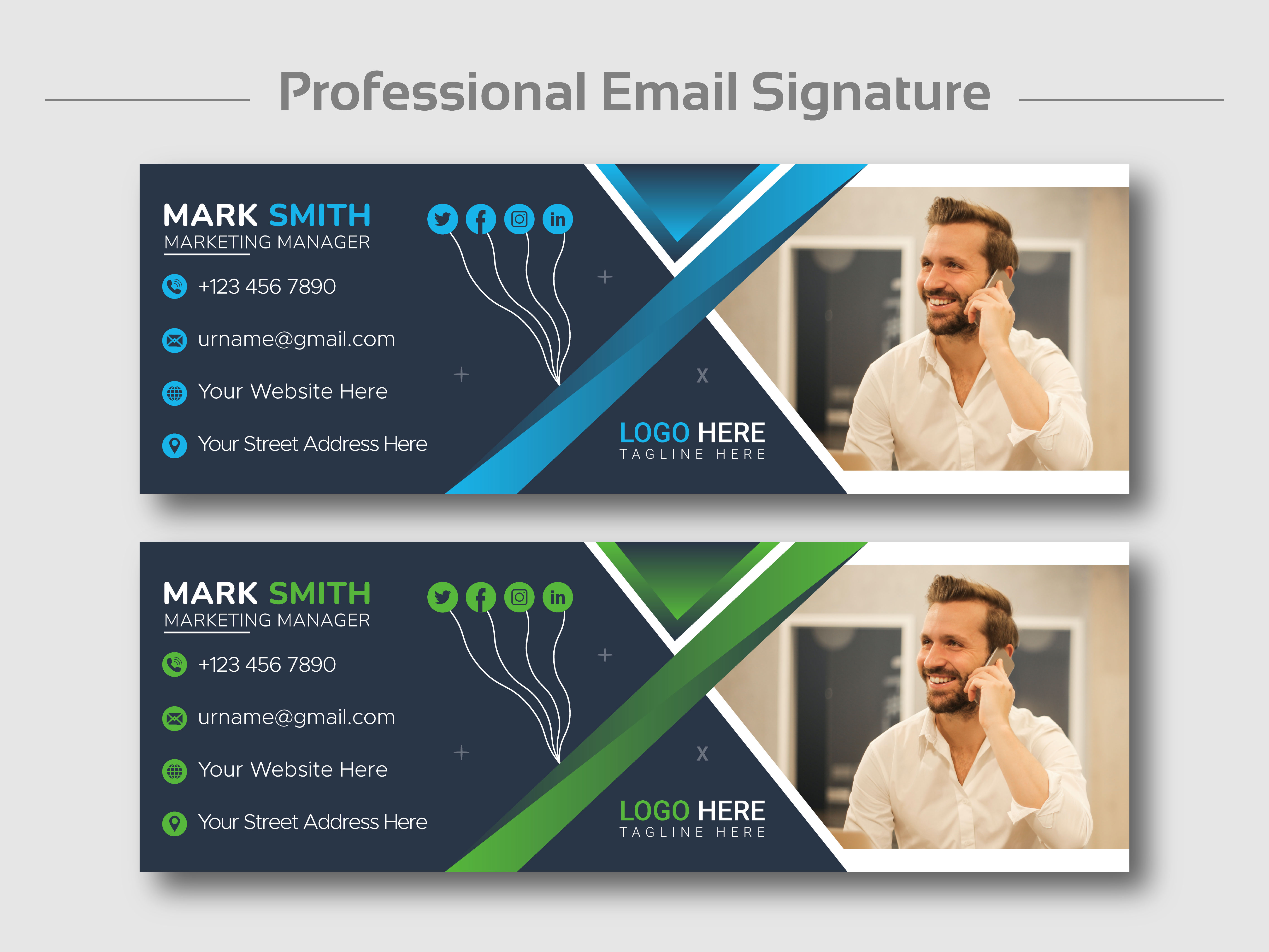 Corporate Email Signature Design by Rakib Ali on Dribbble