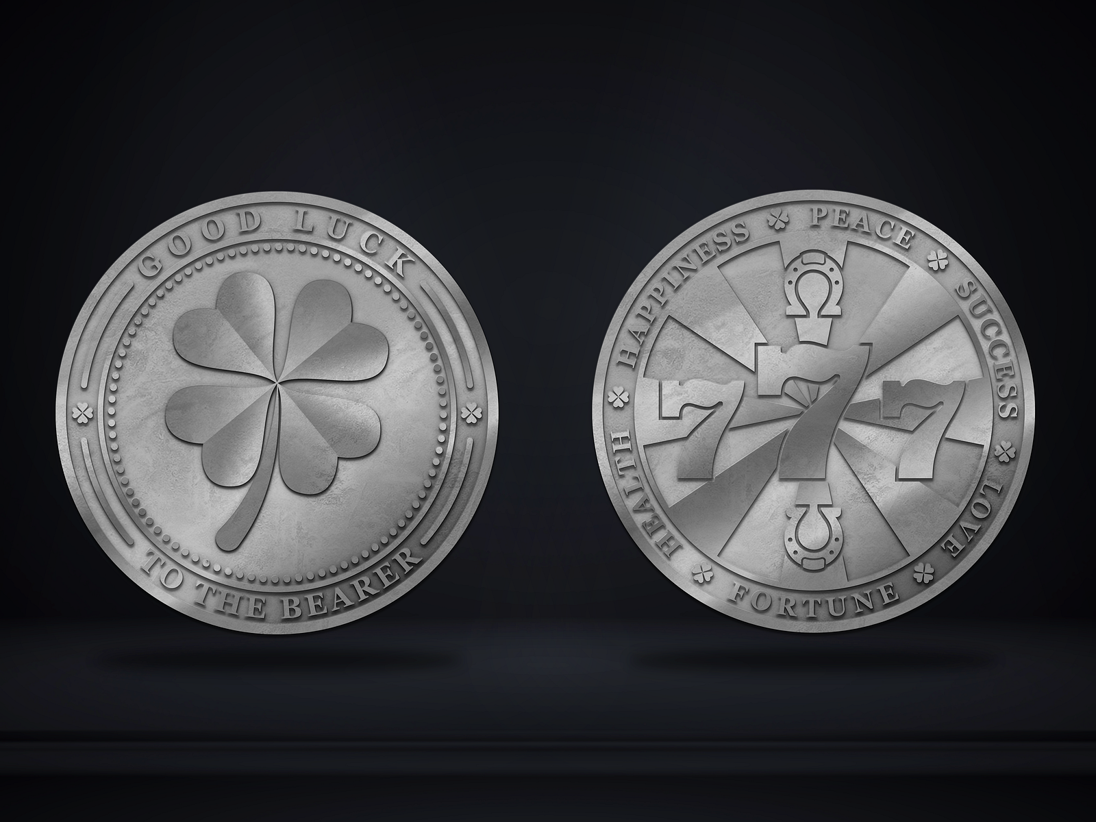 Coin Design // LUCK COIN (client : timmeils) by Muhammad Adi Suseno on ...