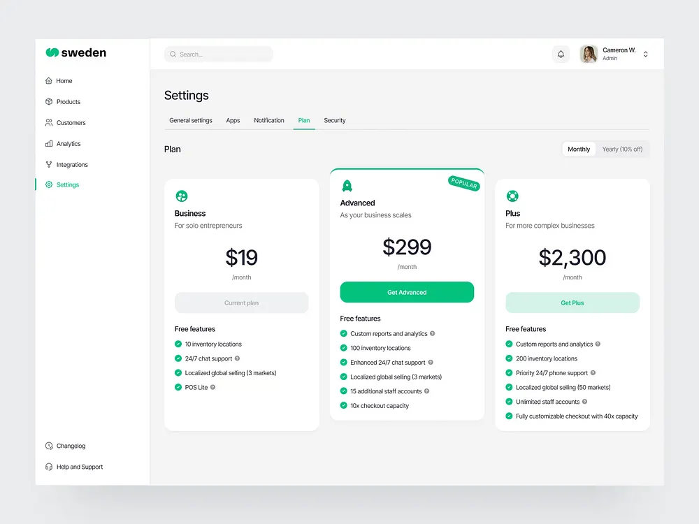 Browse thousands of Subscription Plan UI images for design inspiration ...