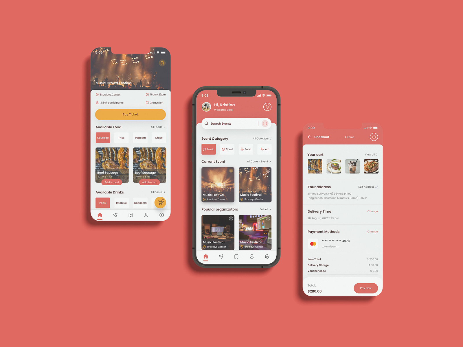 Events product Apps UI Design by Md Nazmul Hassan 🔥 on Dribbble
